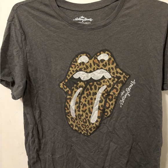 the Rolling Stones | Tops | Rolling Stones Leopard Print Shirt Print ...